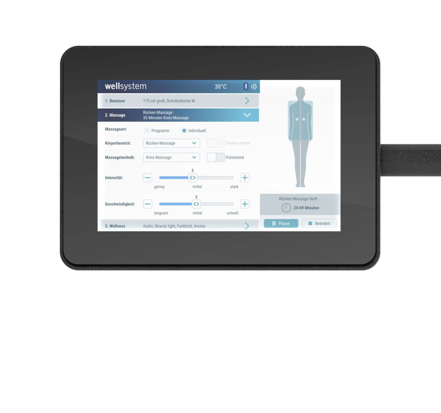 Wellsystem MEDWAVE TOUCH – Überwassermassage - Schuhfried Medizintechnik